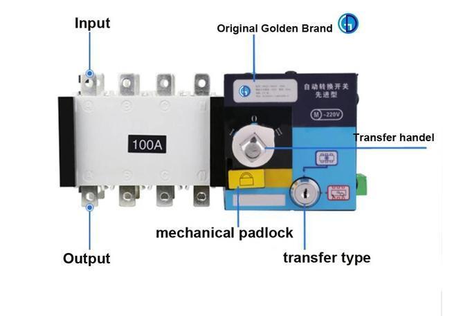 Automatic From Normal Power to Standby Power 3 Phase Changeover Switch Automatic Transfer Switch for Generator Circuit