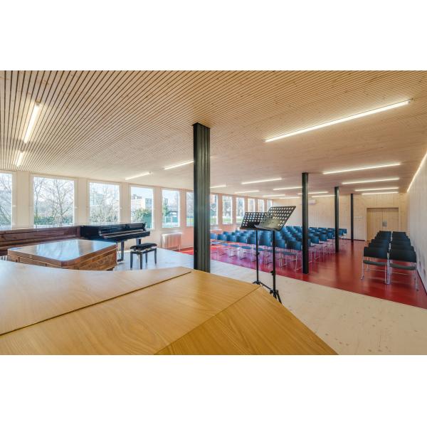 Quality School Classroom Wooden Slat Grooved Acoustic Panel Soundproof Board for sale