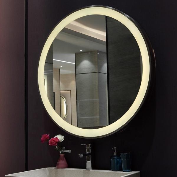 Quality Bathroom LED Mirror with Replaceable Strip and 5mm Thick Copper Free Silver for sale