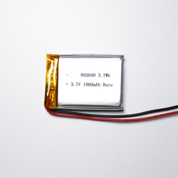 Quality IEC62133 UL Approved 3.7V 1000mAh 803040 Lithium Polymer LiPo Rechargeable Battery for sale
