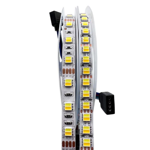 Quality 12v 60led 5025 Adjustable Color Temperature LED Strip Warm White 2700k - 6500k for sale