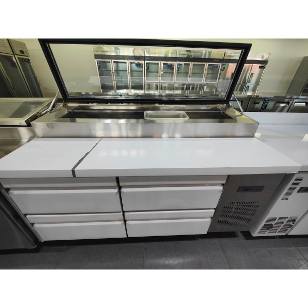 Quality Cooling Prep Table Stainless Steel Refrigeration Work Table for Kitchen for sale