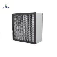 Quality Aluminum Foil Partition High Temperature Air Filter with 1.5-2.00mm SS Frame for sale