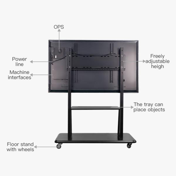 Quality high resolution smart led touch screen interactive whiteboard with android for sale