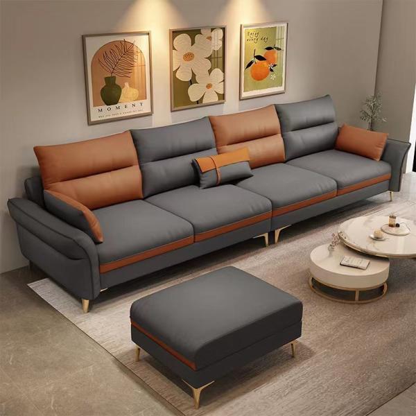 Quality Hotel Living Room Modern Luxury Leather Sofa Sophisticated Craftsman for sale