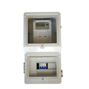 Quality 400V 400imp/KWh Smart Prepaid Electricity Meter With Circuit Breaker for sale