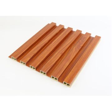 Quality Wood Composite Interior Coloured Fluted Panel WPC Wall Panel Cladding for sale
