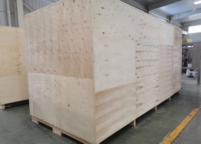 Packaged automatic weighing and packing machine ready for delivery