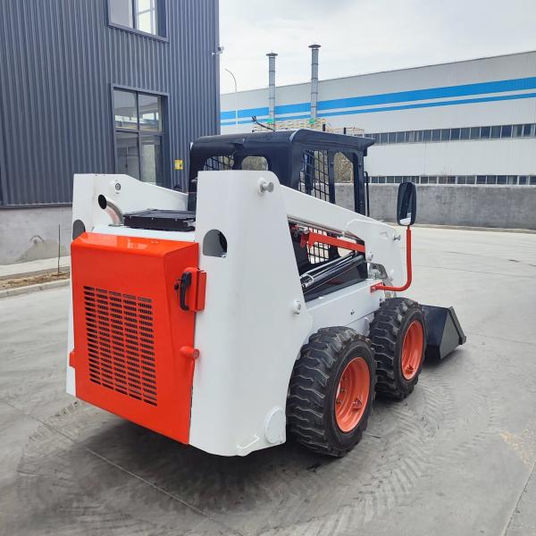 Quality Front Discharge Mini Skid Steer Loader with 4 Cylinders and Full Assistive for sale