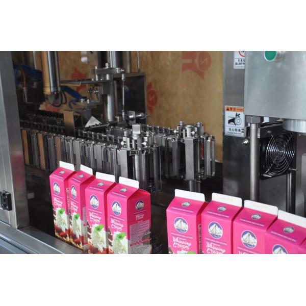 Quality Semi Auto Gable Top Packaging Machine Carton Filling DH 1200 Roof Top for sale