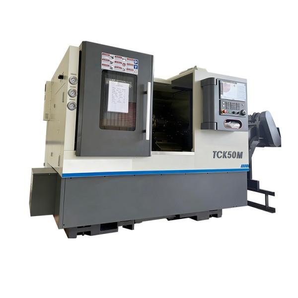 Quality CNC Lathe With Live Tooling Turret TCK50M-500 Delivers ±0.005mm Repeatability For High-Tolerance Machining for sale