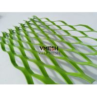 Quality Decorative Facade Expanded Aluminium Mesh Powder Coated Screens for sale