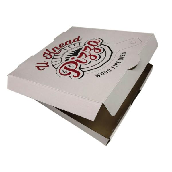 Quality Corrugated Board Frozen Pizza Box For Simple And Convenient Food Packaging for sale