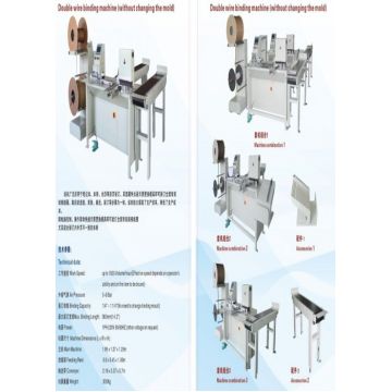 Quality notebooks Automatic Wire Binding Machine Air Presure 5-8 Bar For Calendar for sale