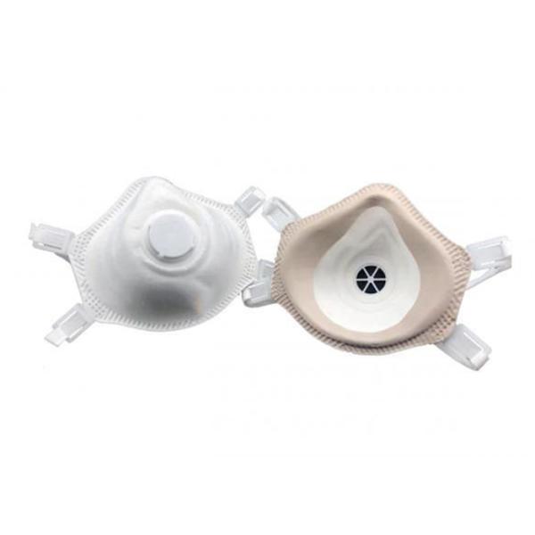 Quality Comfortable FFP3 Dust Mask Molded Cup Shape Contour Fit With Two Head Straps for sale