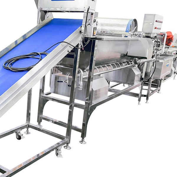 Quality Scallion 1900kg/H Vegetable Washing And Drying Machine for sale