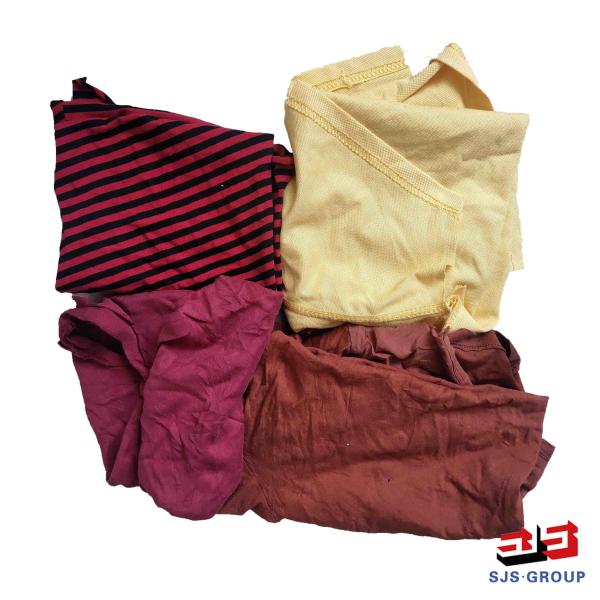 Quality Used T Shirt 0.5Kg/Bale Industrial Wiping Rags for sale
