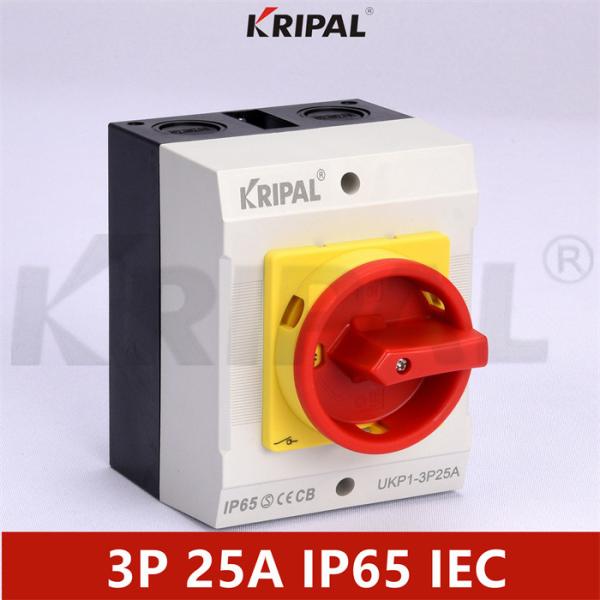 Quality IP65 25A 3 Phase 230-440V Electrical Isolator Switches Waterproof for sale
