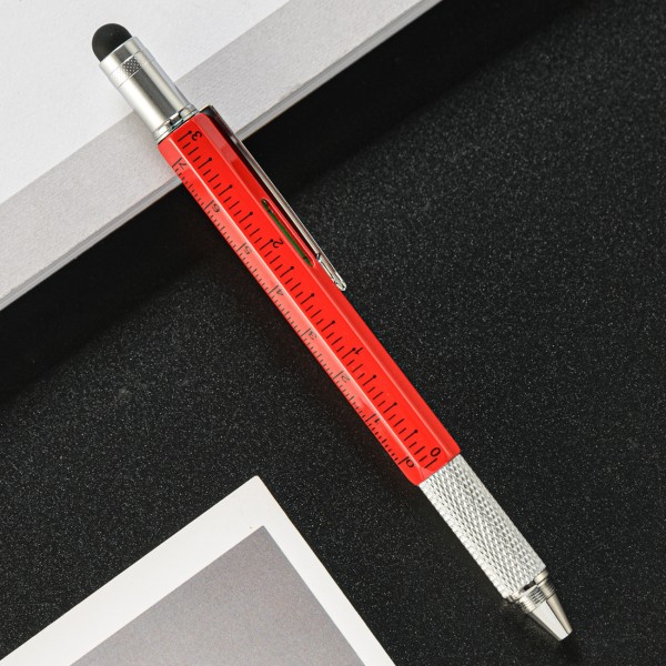 Quality Multifunctional Metal Creative Ballpoint Pen Ruler Screwdriver Touch Screen for sale
