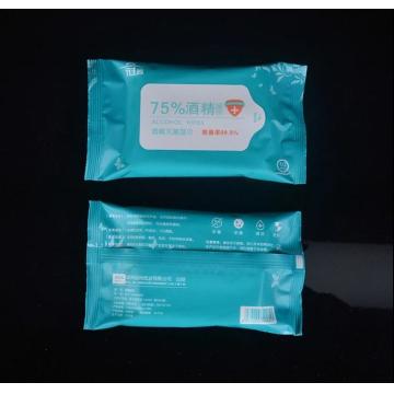 Disposable White Alcohol Wet Wipes , Non Woven Antiseptic Baby Wipes