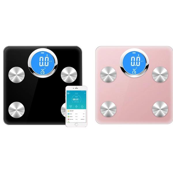 Quality High Precision Square Smart Bluetooth Body Analyser Scale for sale