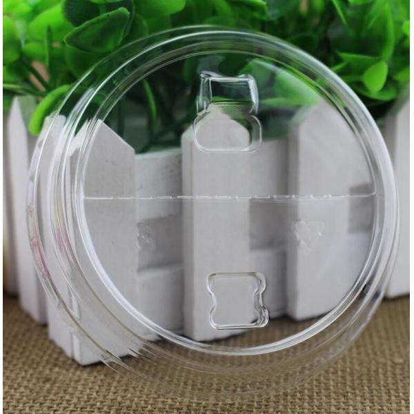 Quality 90mm Clear Pp Clear Plastic Lids , Compostable Coffee Cup Lids Heat Tolerance for sale