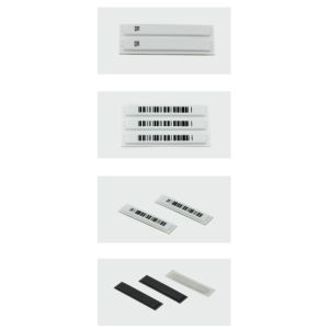 Quality Popular Small 58kHz Polyethylene 0.35mm Anti - Shoplifting Label 45*10.8mm for sale