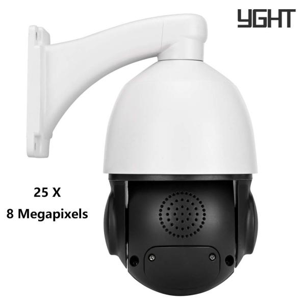 Quality Outdoor Security PTZ Surveillance Camera 8MP CMOS Sensor 100M IR Distance for sale
