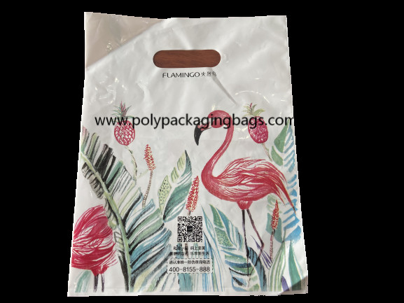 Quality 22×29cm Thickness 0.08mm LDPE Die Cut Handle Bag for sale