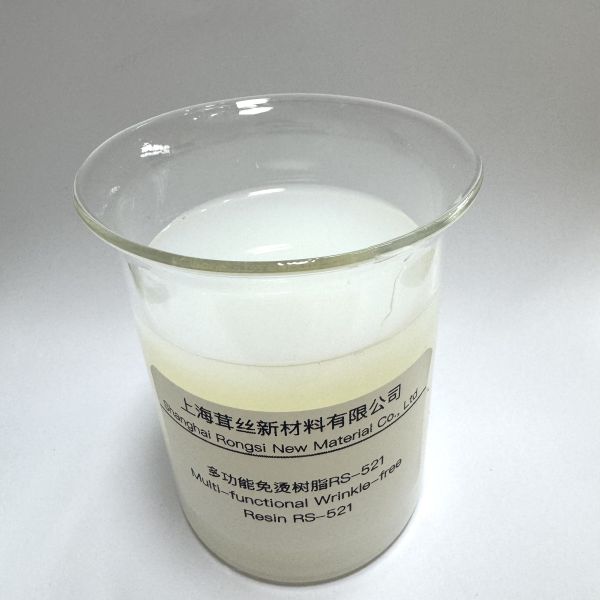 Quality Dyeing and Finishing Textile Auxiliary Agent Multi-functional Wrinkle-free Resin RS-521 for sale