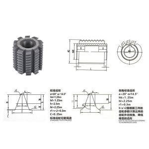 Quality Coating Carbide Gear Hob For Spiral Bevel Gear Cutting for sale