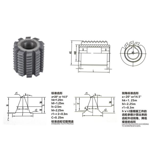 Quality Coating Carbide Gear Hob For Spiral Bevel Gear Cutting for sale
