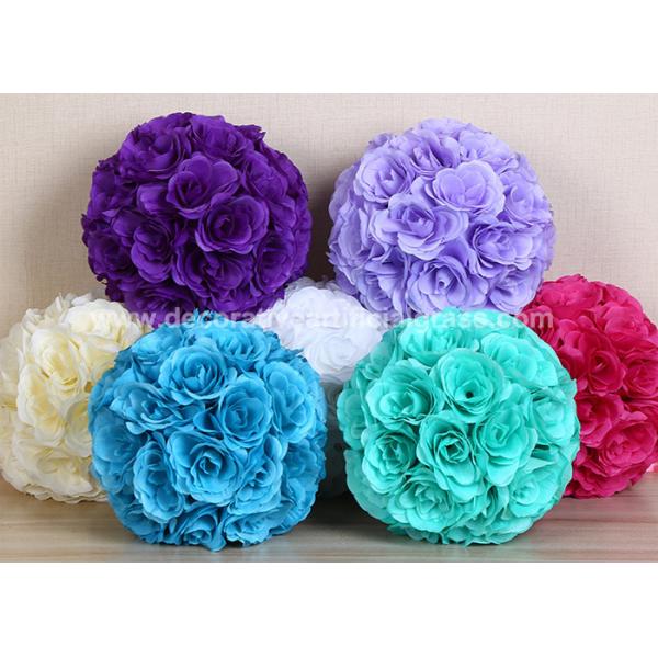 Quality 10 Inch Rose Hydrangea Artificial Hanging Ball Flowers OEM ODM for sale