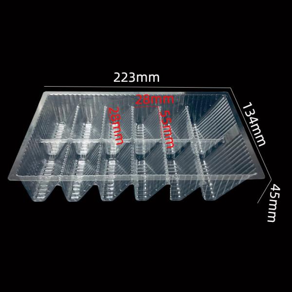 Quality Recyclable Materials Feature Customized Clear PET Blister Tray for Confectionary for sale