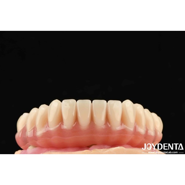 Quality 1 Piece Ti-Base Acrylic Teeth Finish Translucent Color Dental Acrylic Resins for sale