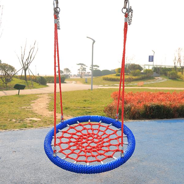 Quality Customized Coloful Red/blue Color Bird Nest Swing Commercial Swing Net For Children Playground for sale