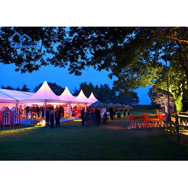 Quality Fire-Retardant Outdoor Party Marquee Tents Reinforced Alloy Frame All-Weather PVC Canopy Structure for sale