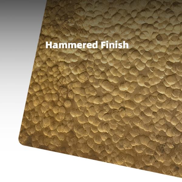 Quality Custom Designs DIY Textured Hammered Metal Sheet Handcrafted Hammered Stainless for sale