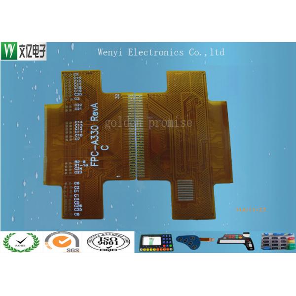 Quality High Precision Gold finger 1 OZ Copper 0.3mm thickness 2 layer Flexible Printed for sale