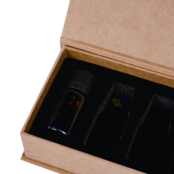 Quality Kraft Paper Cosmetic Serum Dropper Bottle Packaging Gift Boxes with Foam Insert for sale