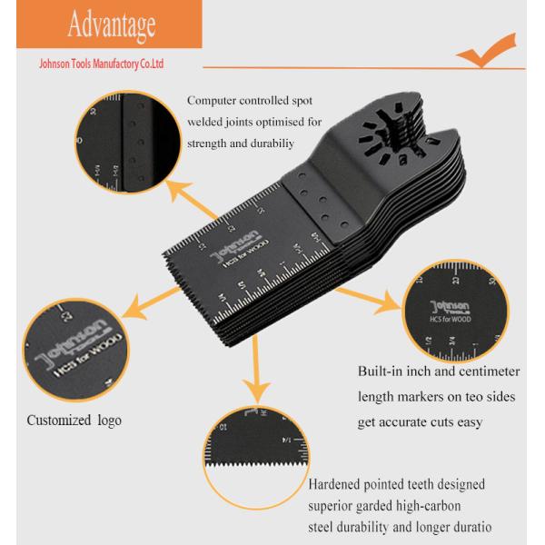 Quality 35x40mm HCS Quick Release Oscillating Multi Tool Oscillator Saw Blades Cutting for sale