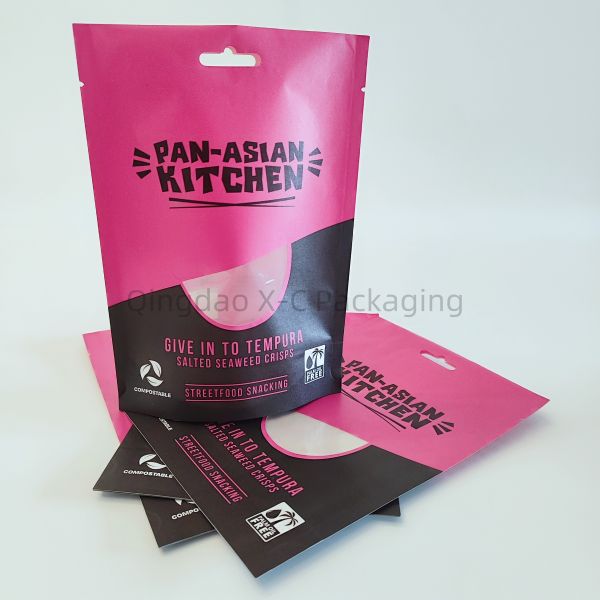 Quality Custom Biodegradable Stand Up Pouches Food Packing Waterproof Zip Lock Doypack for sale