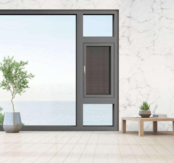 Quality Heat Resistant Aluminum Swing Window with Multi-point Locking System and Energy for sale