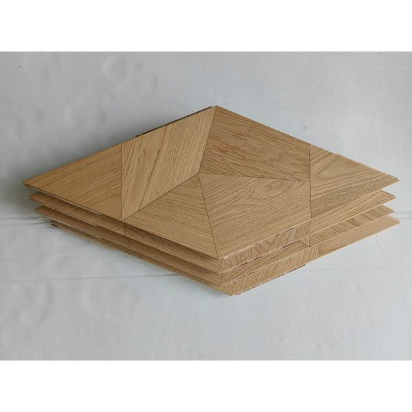 Quality Diamond Shaped Oak Engineered Wood Flooring, Unique Design, ABC Grade for sale