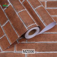Quality 3D Brick PVC Self Adhesive Wallpaper Rolls for Stone Wall for sale