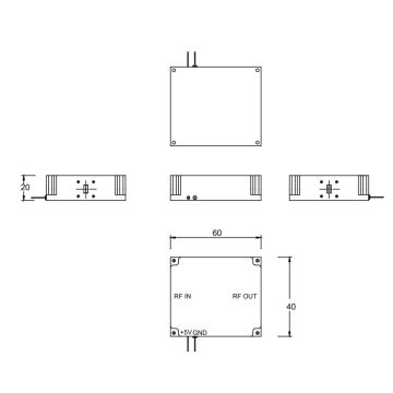 Quality 75-90 GHz Millimeter Wave Amplifiers P1dB 16 dBm RF Power Amplifier for sale