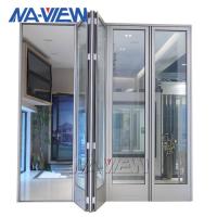 Quality Waterproof Bifold Glass Windows Grey Aluminium Folding Windows for sale