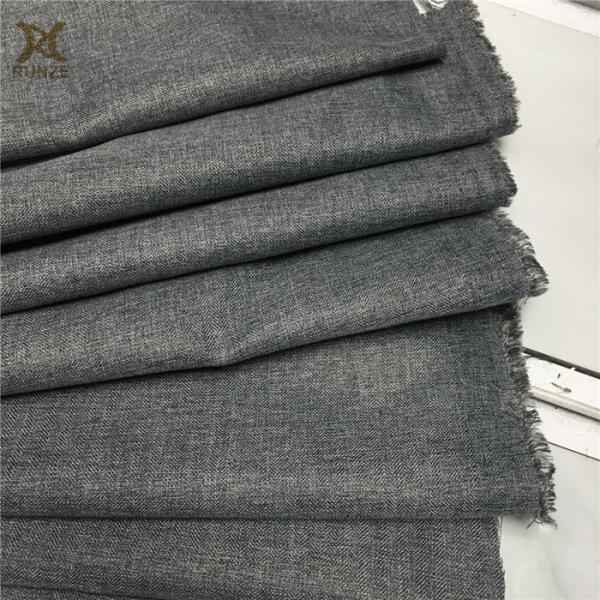 Quality Blanket Wearable Pure 160D Polyester Cationic Herringbone Brushed Fabric for sale