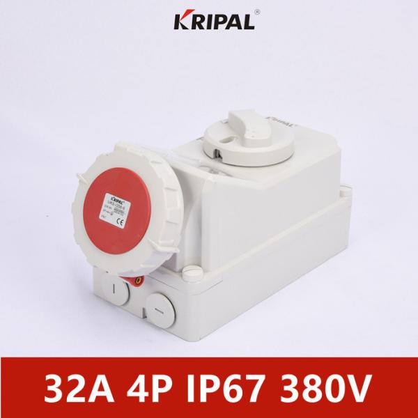 Quality Dampproof 3h IP67 32A 4 Pin Plug Socket For Refrigerated Container for sale