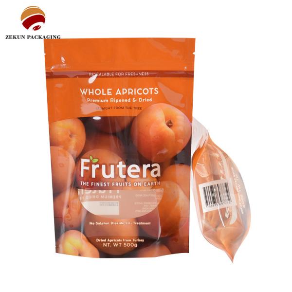 Quality CMYK Printing Food Packaging Bags Nut Packaging Pouch Puncture Resistant for sale